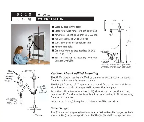 Cable Reel Retractable Spring Loaded Tool Balancer 3kg-5kg Hand Tool ...