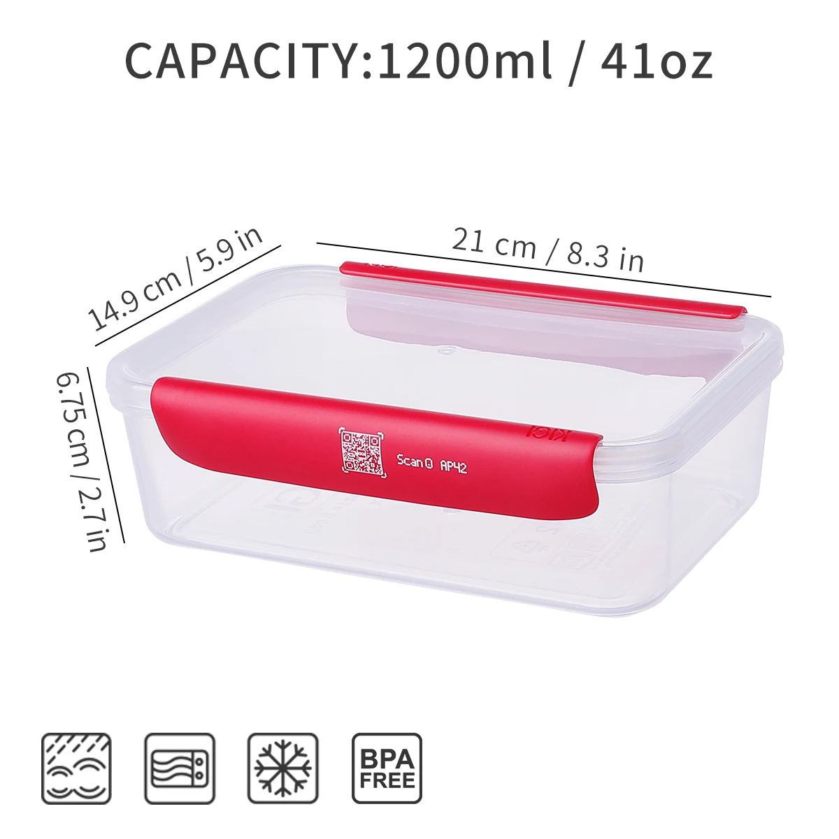 Smart Meal Prep - BPA Free Plastic Food Storage Containers