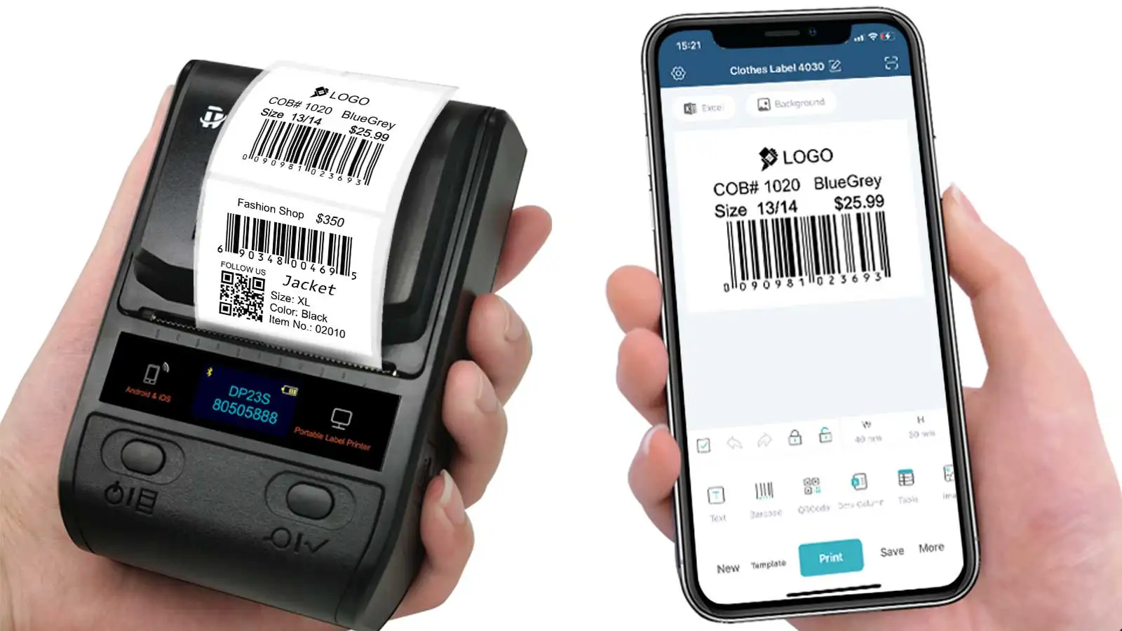 Detonger Barcode Qr Code Label Sticker Waterproof Tear Resistant ...