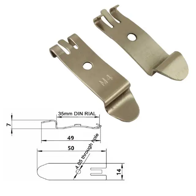 Din Standard Rail Plastic Mounting Clips Used On Relay - Buy Plastic ...