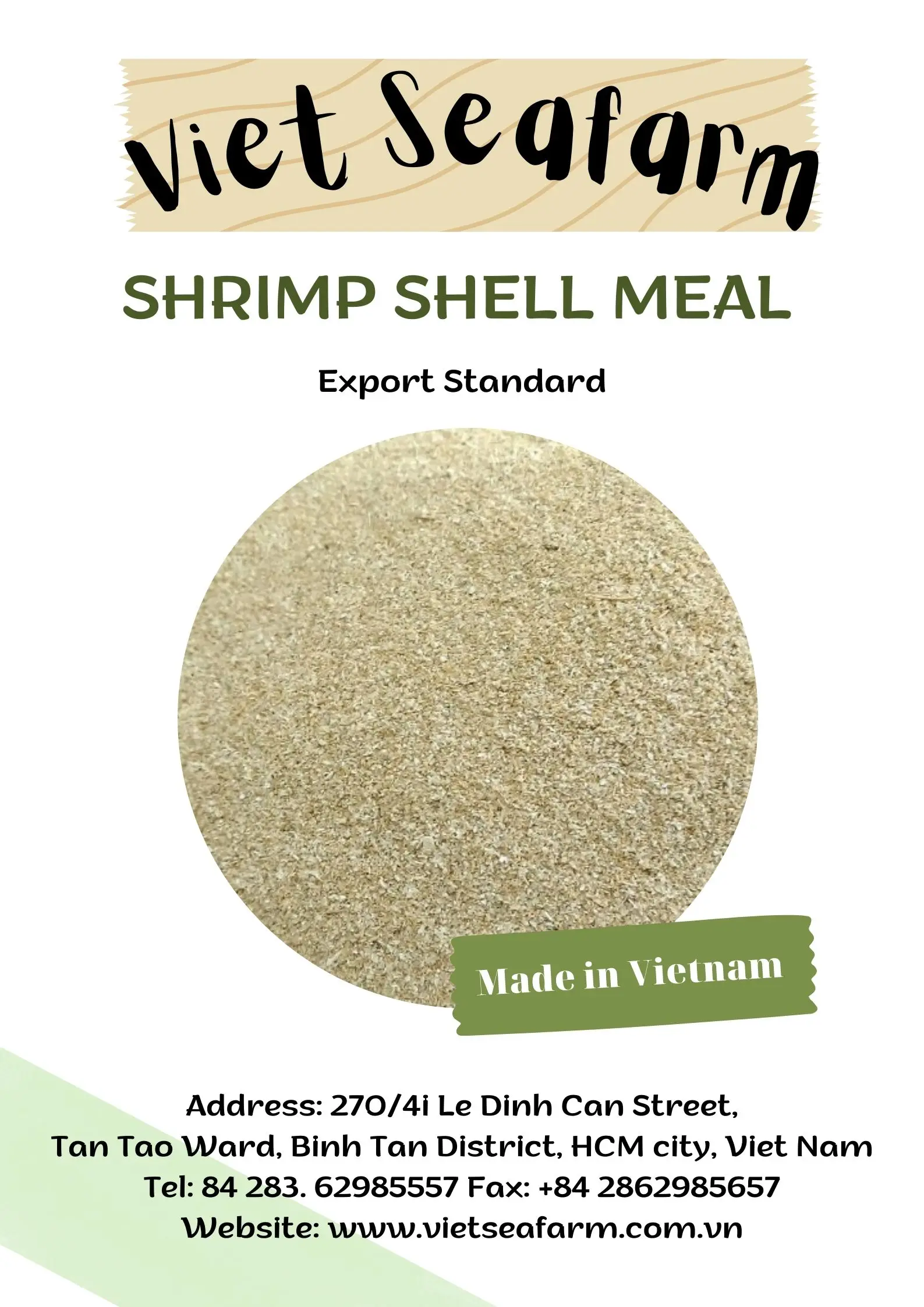 BEST CHOICE SHRIMP SHELL MEAL FROM VIETNAM - HIGH QUALITY and BEST ...