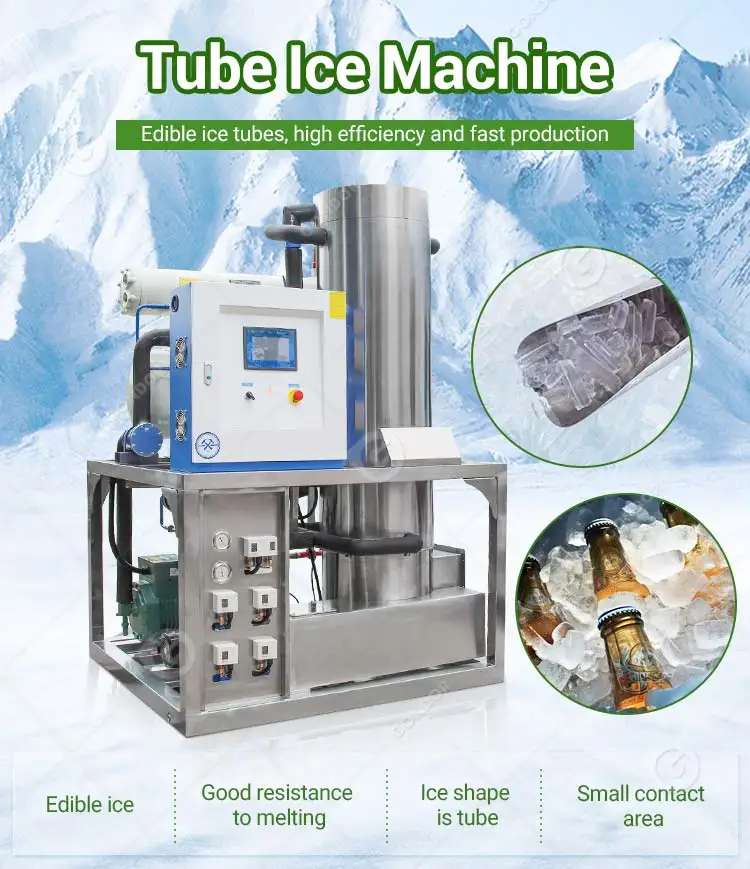 30ton Tube Ice Cube Maker - High Productivity & Durability
