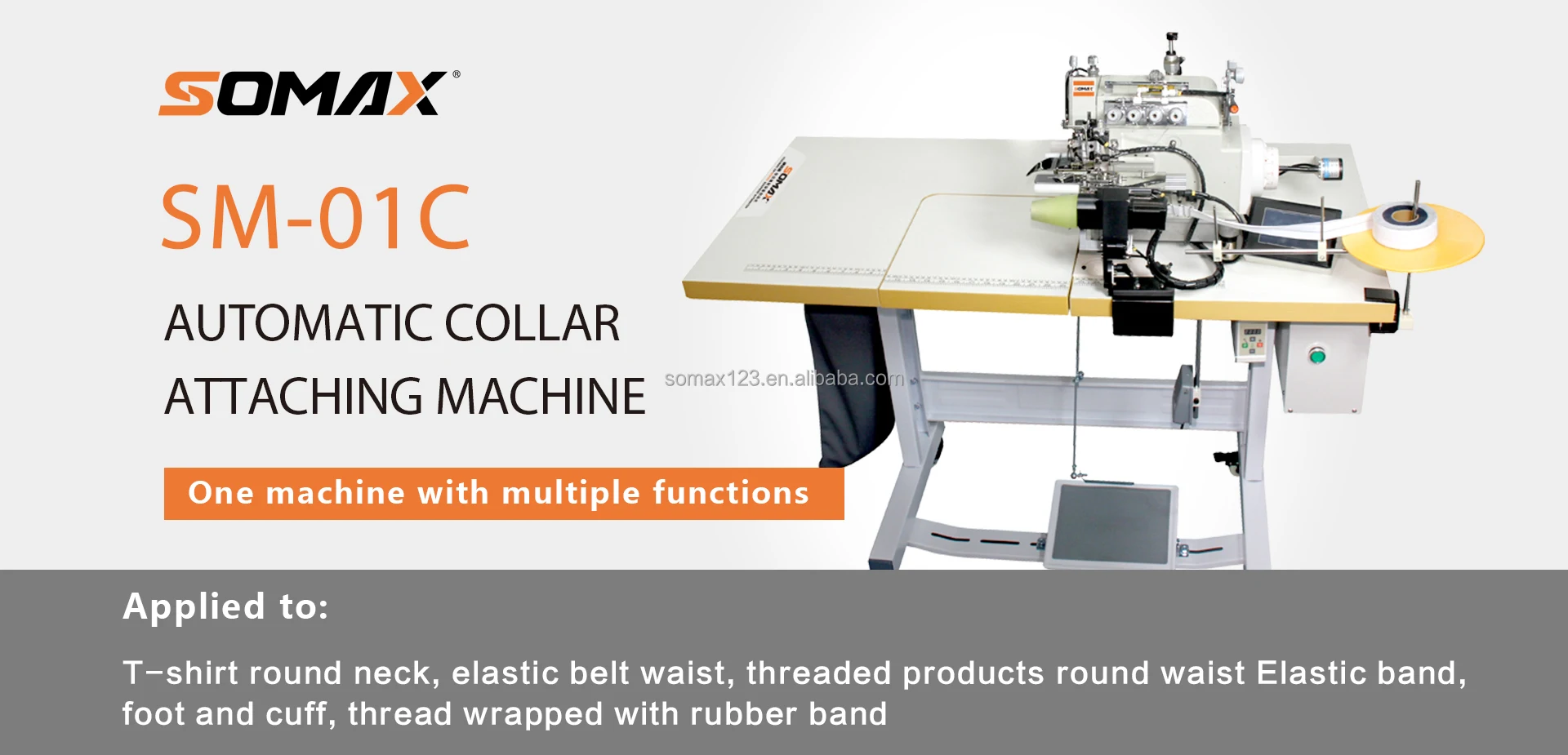 Somax SM-01C Sewing Machine - Top Feeding Overlock Performance