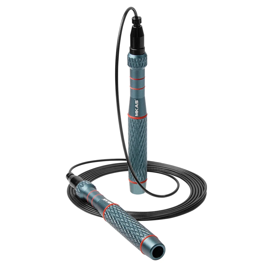 MKAS Adjustable Metal Jump Rope Workout for Fitness, Home Exercise ...