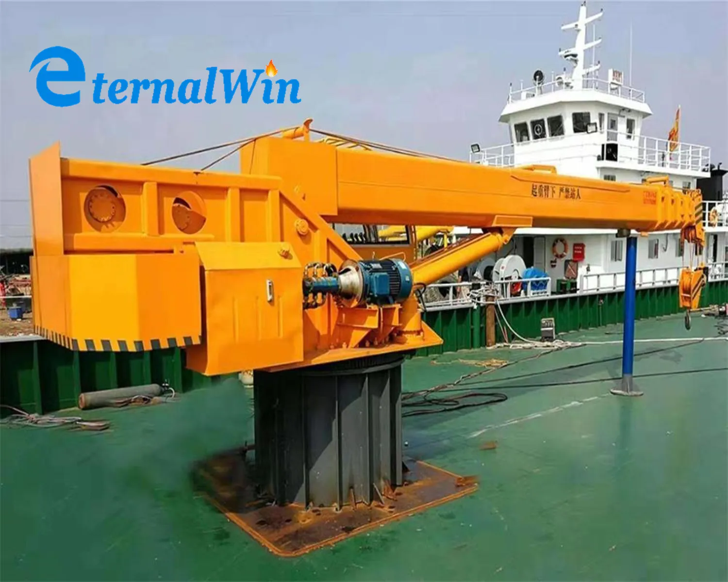 10 Ton 20 Ton Slewing Deck Foldable Bunker Hydraulic Ship Crane Marine ...