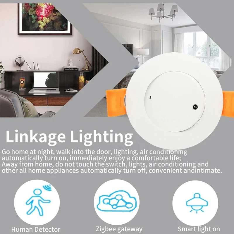 Millimeter Wave Ceiling Mounted Radar Sensor Tuya Zigbee 3.0 Android ...