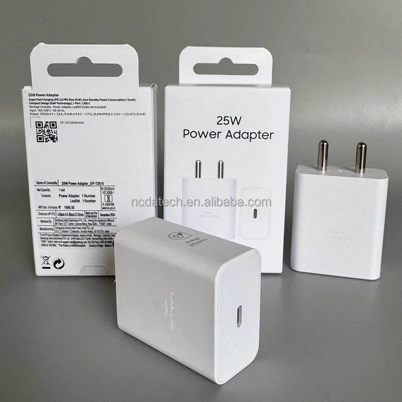 25W Fast Charging Adapter Smart Charger 5A 3A Charger Brick EP-T2510 ...
