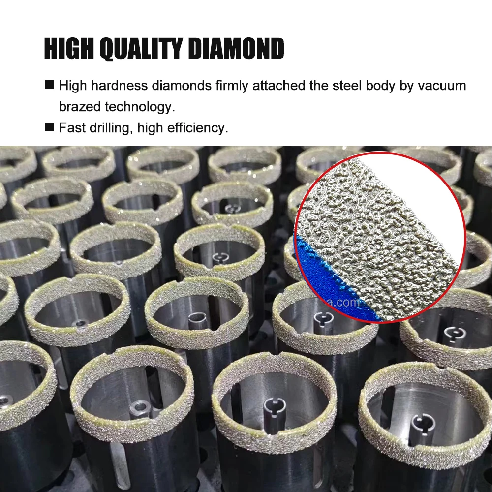 6mm - 150mm Crown M14 Thread Vacuum Brazed Diamond Core Drill Bit For ...
