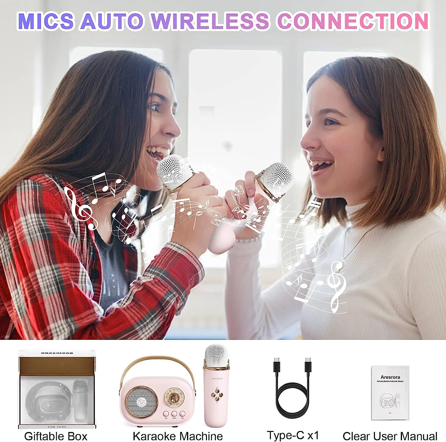 Mini Karaoke Machine,Karaoke Machine For Kids And Adults With ...
