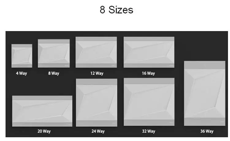 C6 Series Indoor Flush Mount Plastic Boxes 4 Way Distribution Board ...