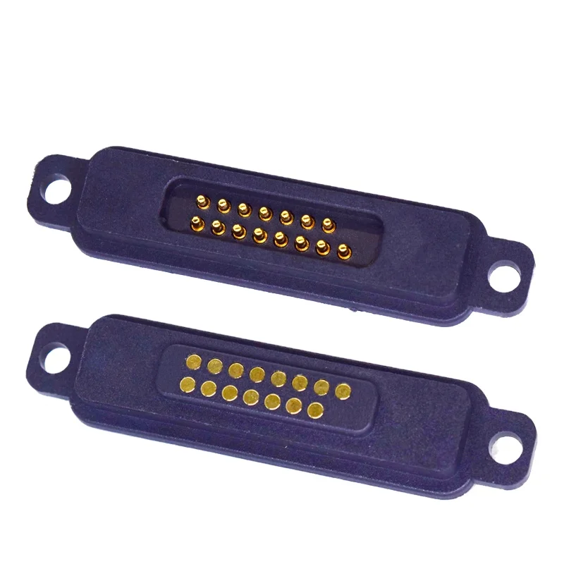2a Magnetic Pogo Pin Connector 15 Pin Pitch 2.0mm Spring Loaded Pogopin ...