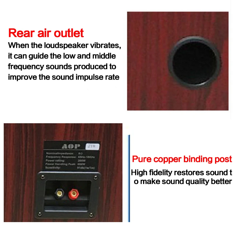 8 Inch Bookshelf Amplifier Speaker - Hifi Loudspeaker