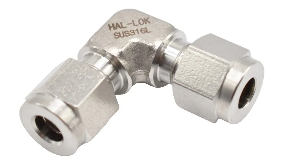 Stainless Steel 90 Degree Double Ferrule Male Elbow Swagelok Tube Fitting Union Elbow - Buy ...
