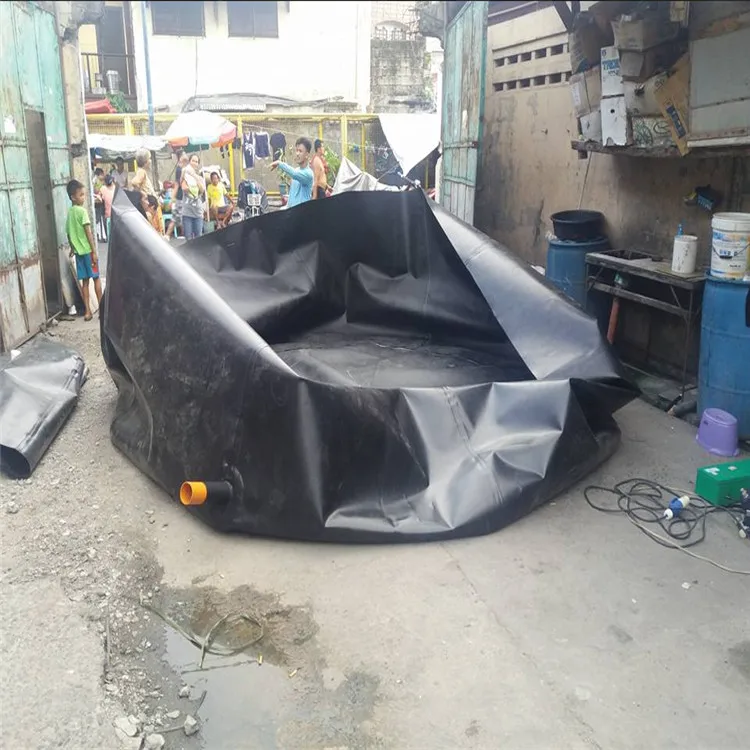 Steel Frame Pvc Hdpe Body Circular Square Tank For Indoor Fish Farm ...
