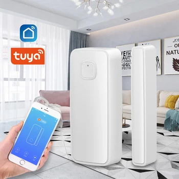 Tuya Wifi Door Window Entry Sensor Security Burglar Door Sensor Alarm ...