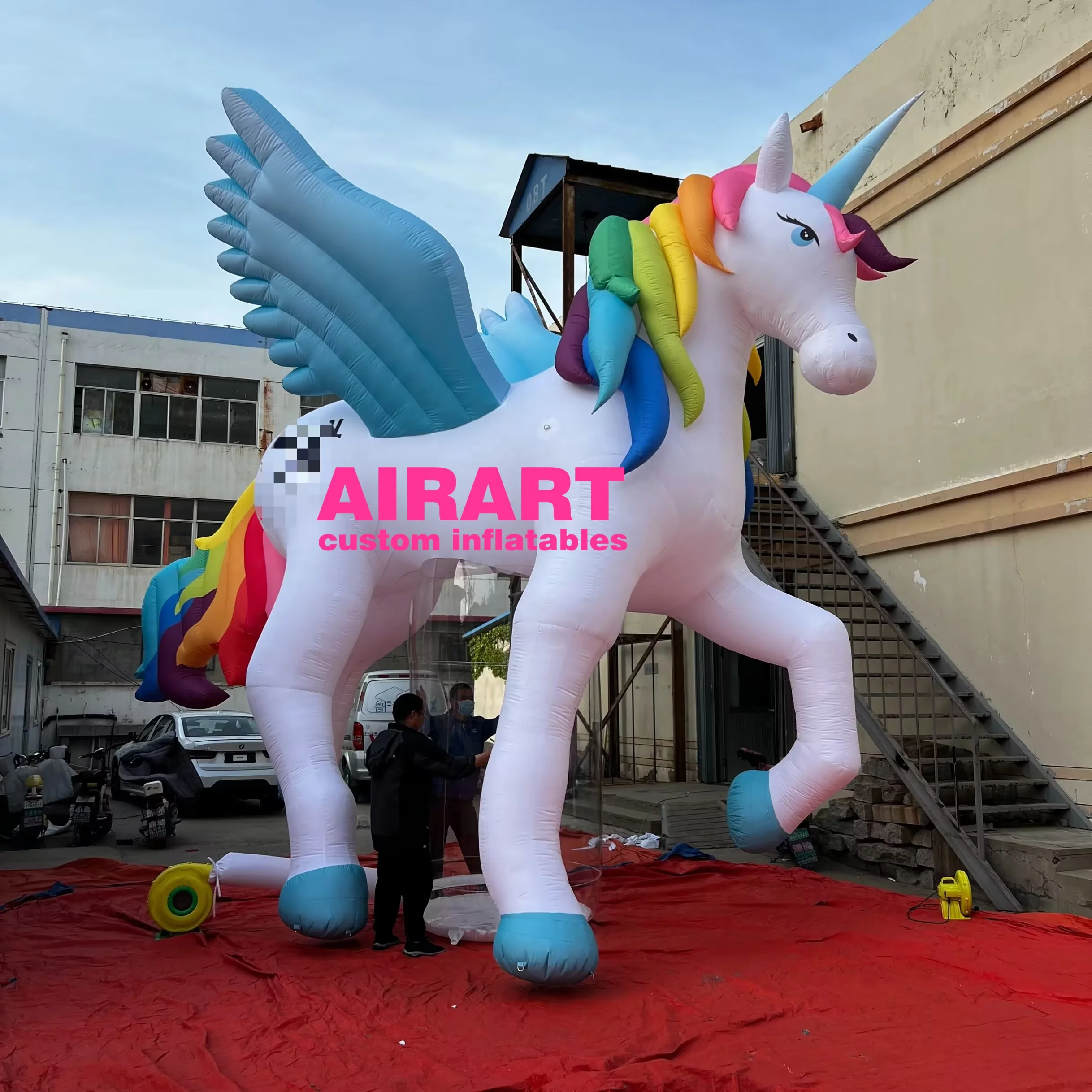 Giant Inflatable Unicorn Inflatable Horse Eye-catching Outdoor ...