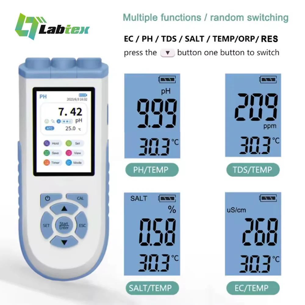 LABTEX DPH 10 Portable PH Meter - Accurate Laboratory Instrument