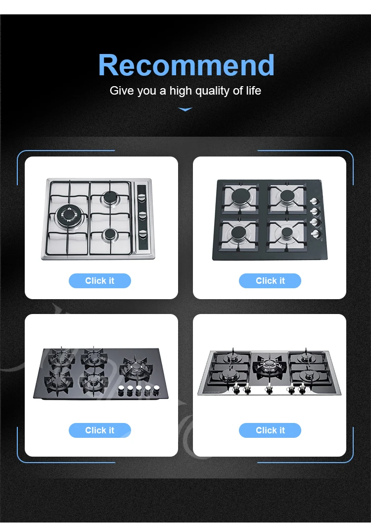 Chinese Supplier Built in Cooktop Tempered Glass 4 Burner Gas Hob for ...