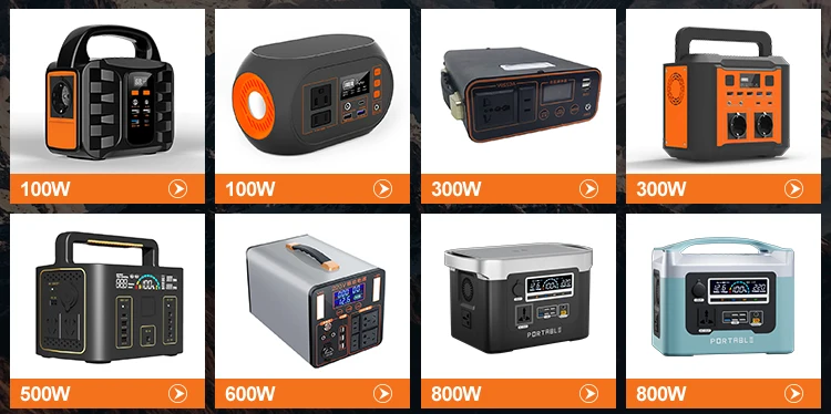 Outdoor Portable 220v 100w 300w 500w 600w 800w 1000w 2000w Back Up Lifepo4/lithium-ion Power ...