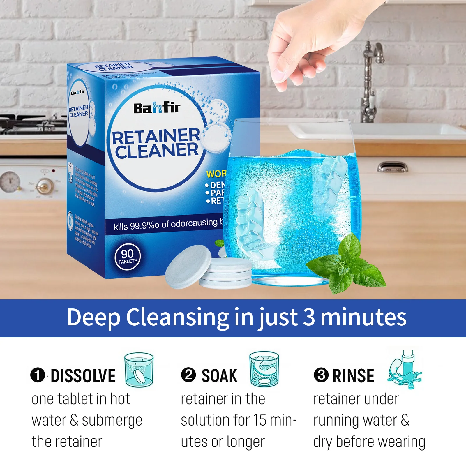 Approved Denture Cleaning Tablets Effectively Removing Bacterial Plaque ...