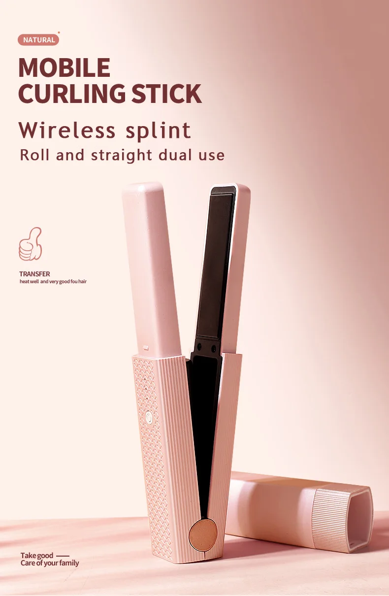 Portable USB Wireless Fast Heating Iron Hair Styling Tool