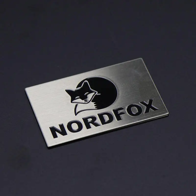 Custom Made Stainless Steel Logo Plate - Brushed Finish