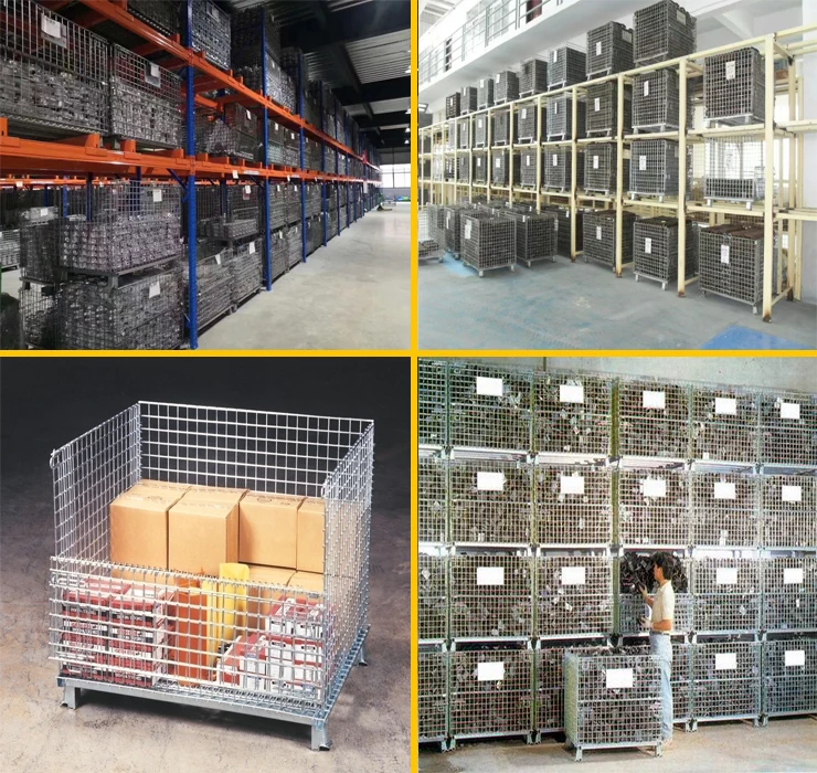 Hot Selling Wire Mesh Container Wire Mesh Container Cage Lockable Wire ...