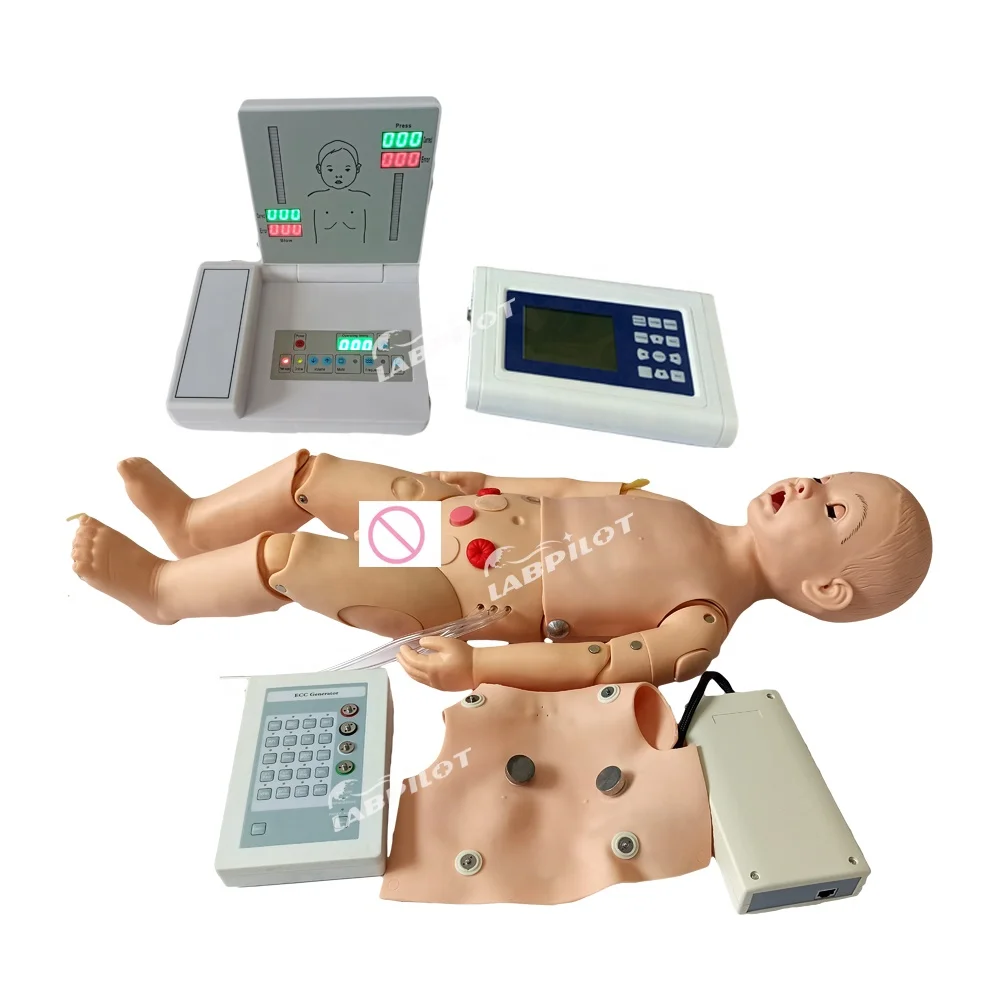 Comprehensive ACLS Child Nursing Mannequin CPR ECG, Defibrillation ...
