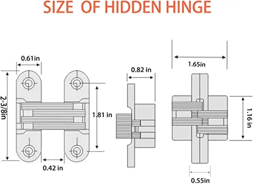 Hidden Hinge - Invisible Cabinet Door Hinge by HSD
