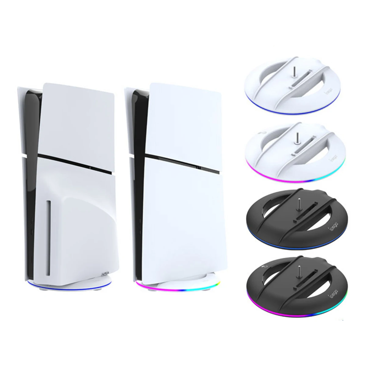 For PS5 Slim Vertical Stand Game Console Base Anti-Slip Holder ...
