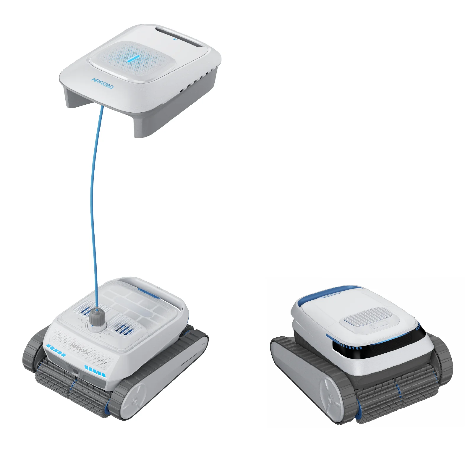 Airrobo Usa De Ship Robotic Pool Cleaner In Ground Pools 180mins Wall ...