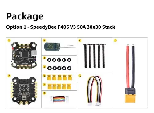 SpeedyBee F405 V3 50A Stack FC ECS BMI270 30x30 Flight Controller BLS ...