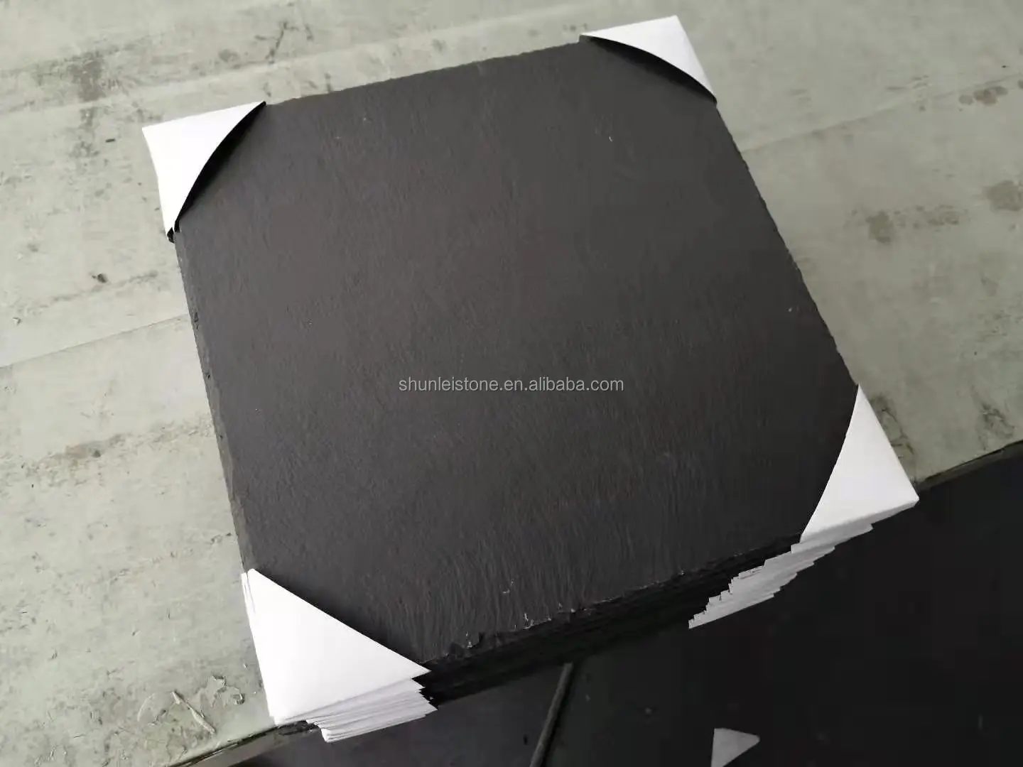 Kitchen Natural Black Slate Stone Plate - Sustainable & Stylish