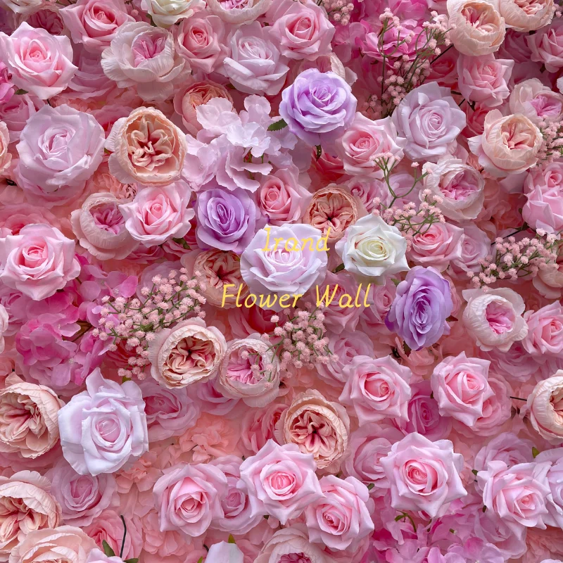 Flower Wall Backdrop 8ft X 8ft Pink Flower Wall Wedding Ceiling ...