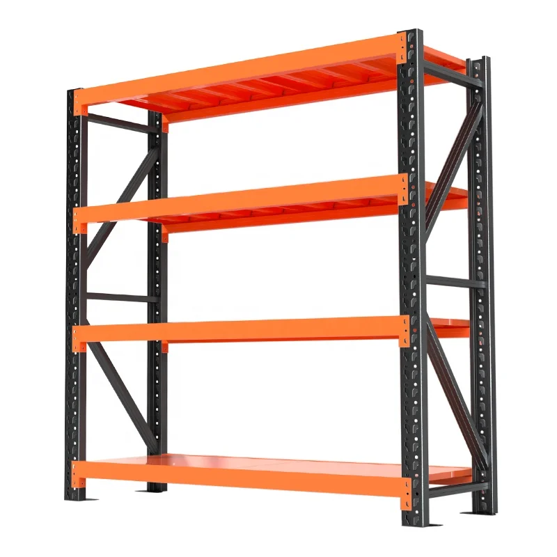 Factory 4-layer Light Duty Storage Rack Shelving Units Corrosion ...