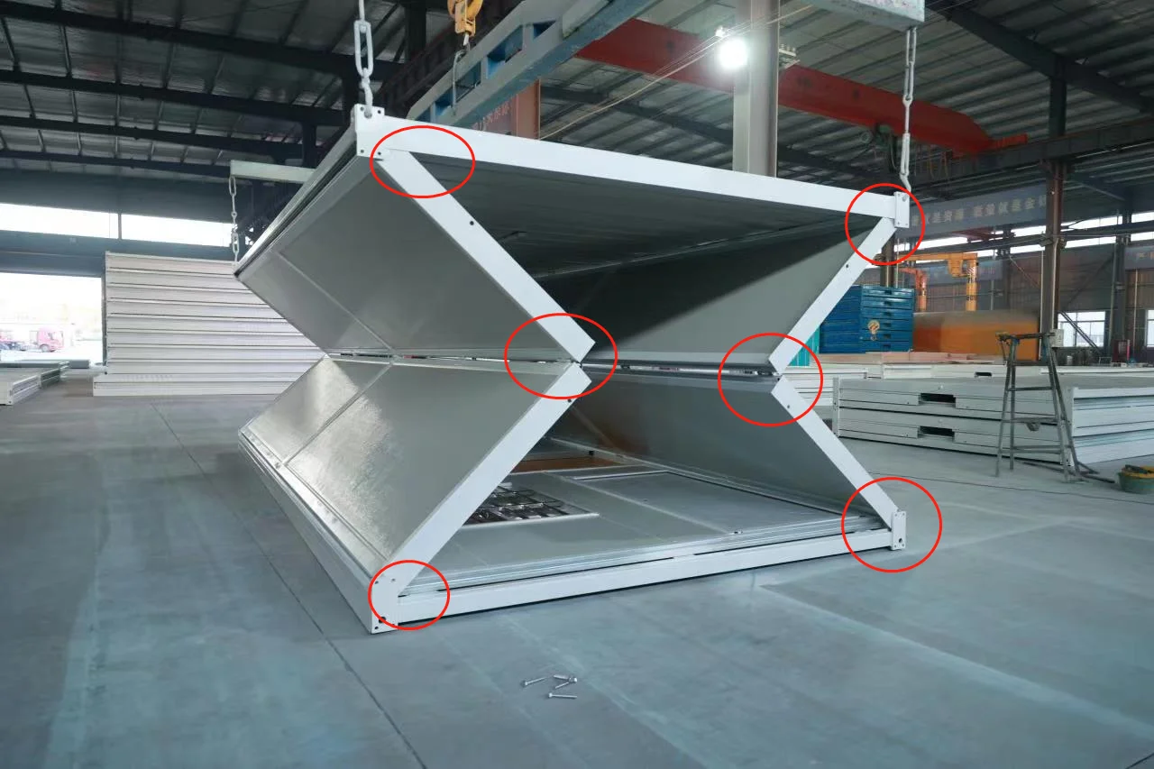 20ft 40ft Extended Foldable Prefab Container Homes/40ft Folding Living ...