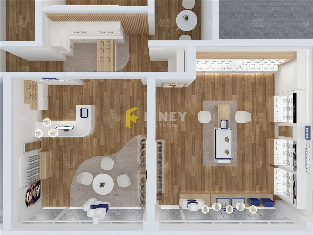 Optical Shop Interior Design - Elegant Display Solutions