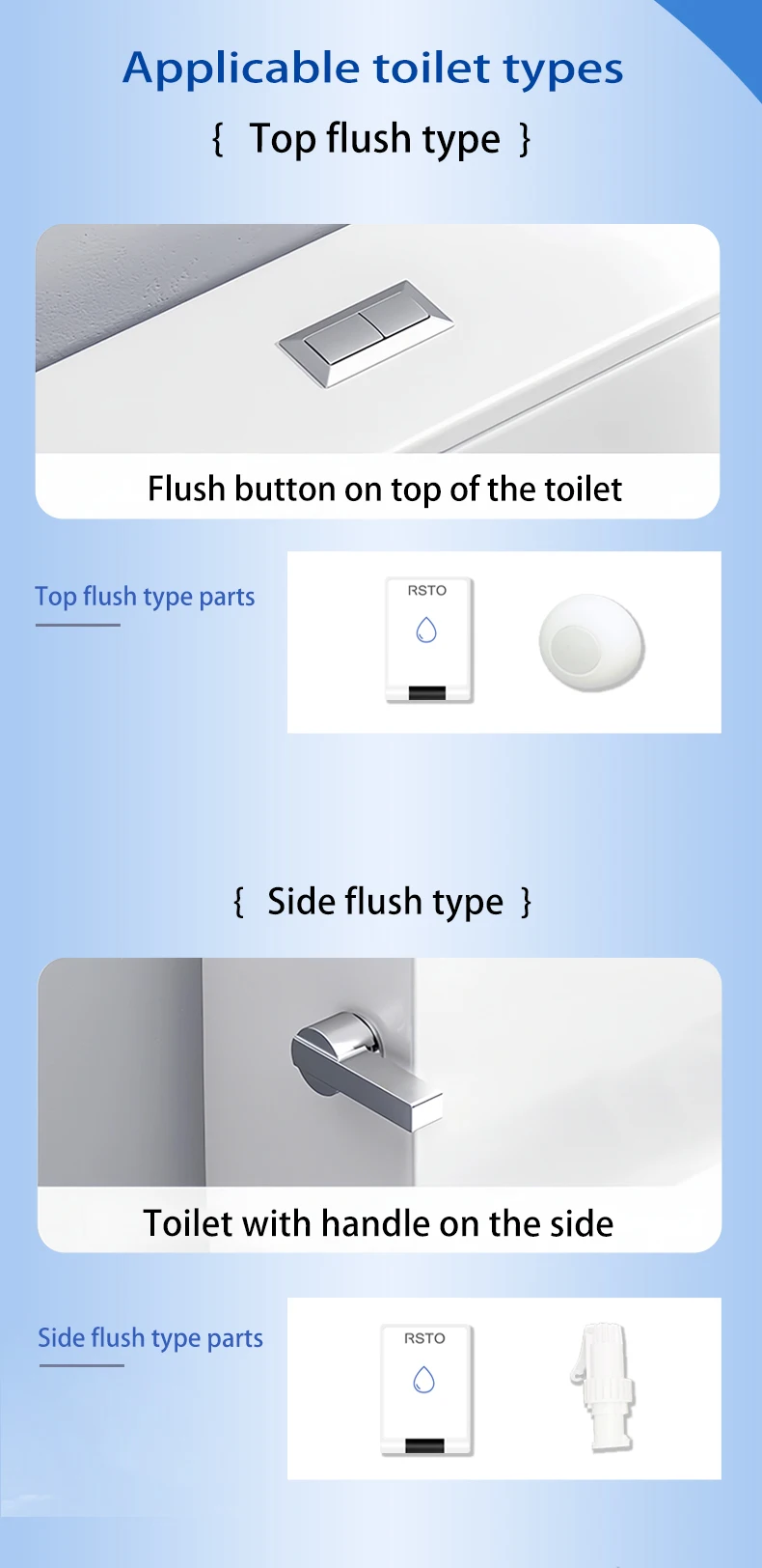 RSTO Automatic Toilet Flushing Sensor - Efficient & Hygienic