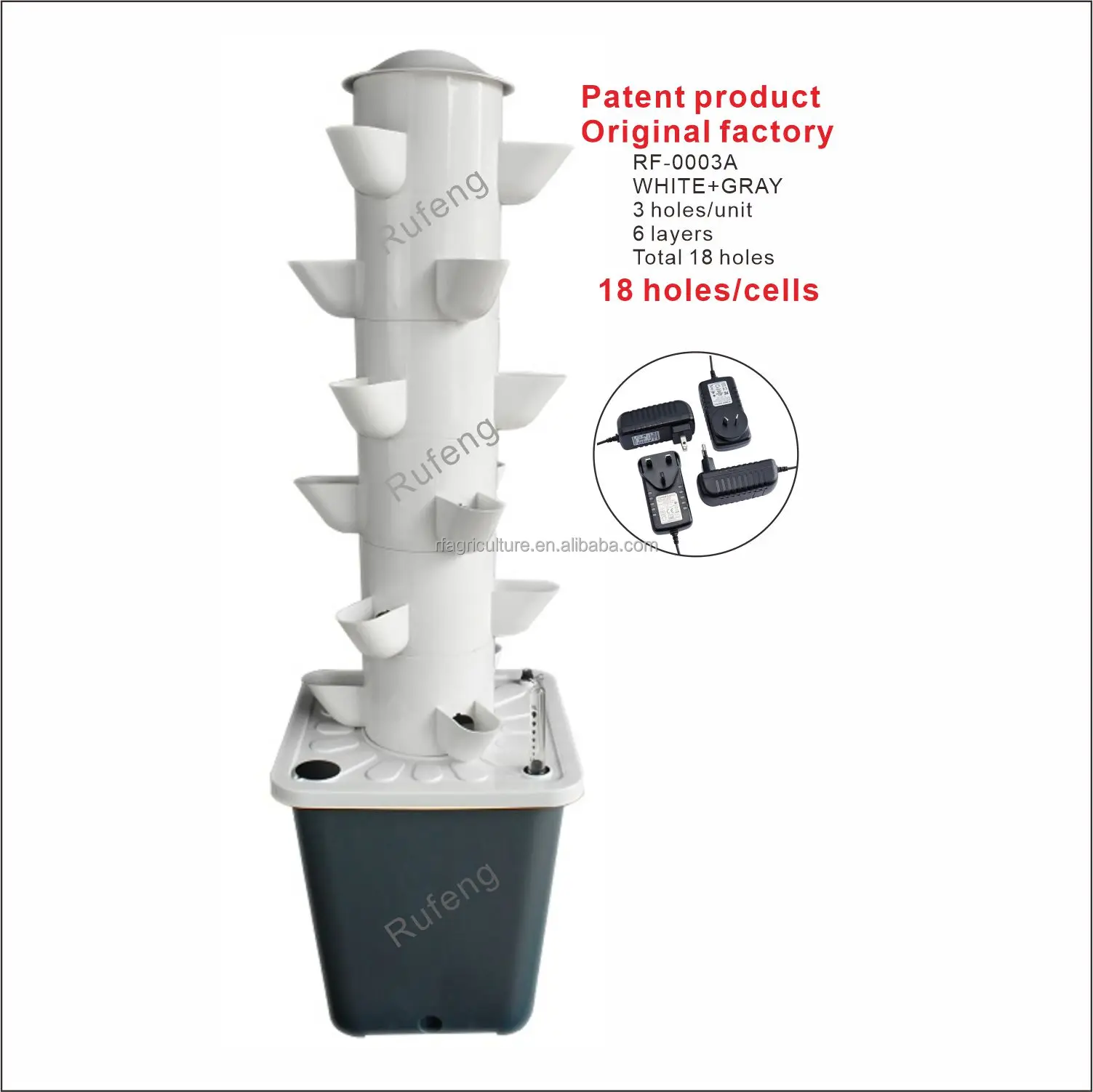 Vertical Hydroponic Tower - Efficient Indoor Growing