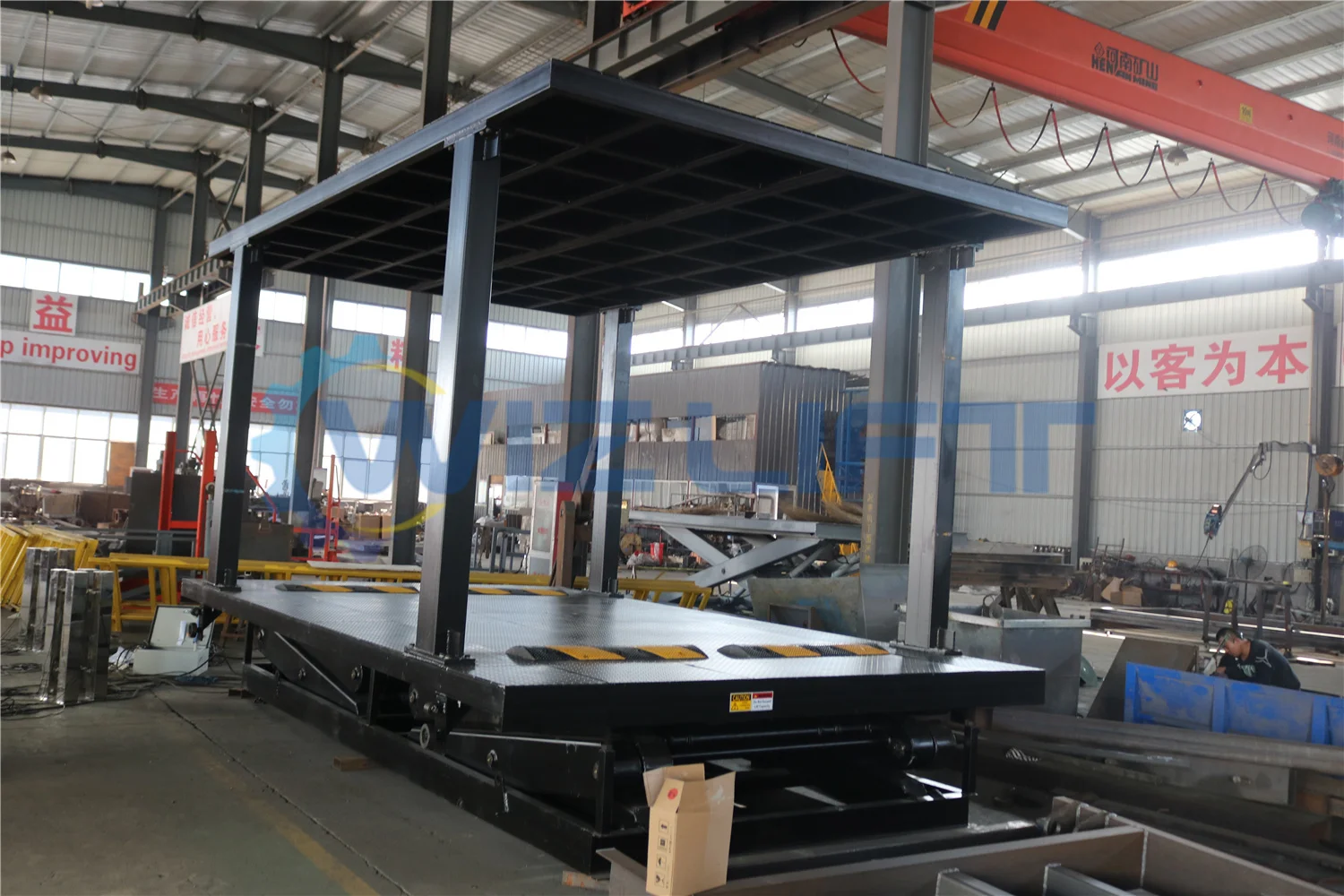 3m Custom Made Indoor Hydraulic Car Lifter - 3 Ton Capacity