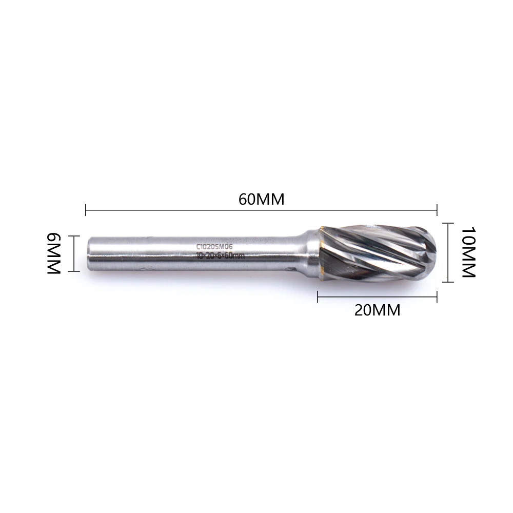 TC-TOOLS C1020SM06 Carbide Burr for Aluminum Grinding and Engraving ...