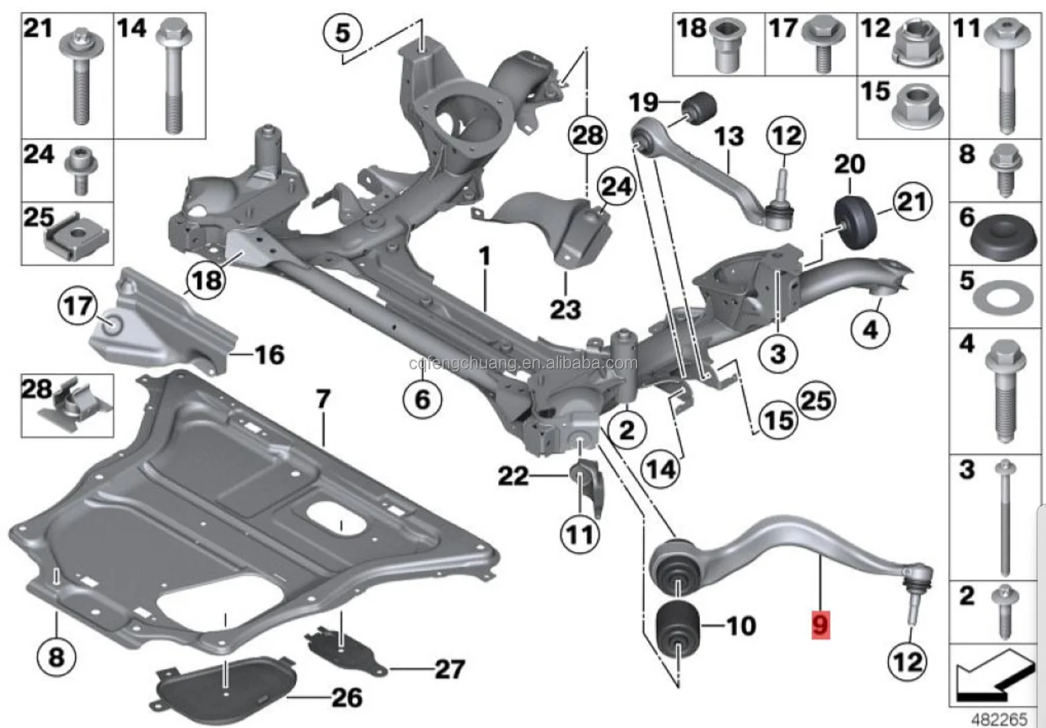 31126854723 Control Arm Lower Limb Arm L Bend for BMW 228i 230i 328i ...