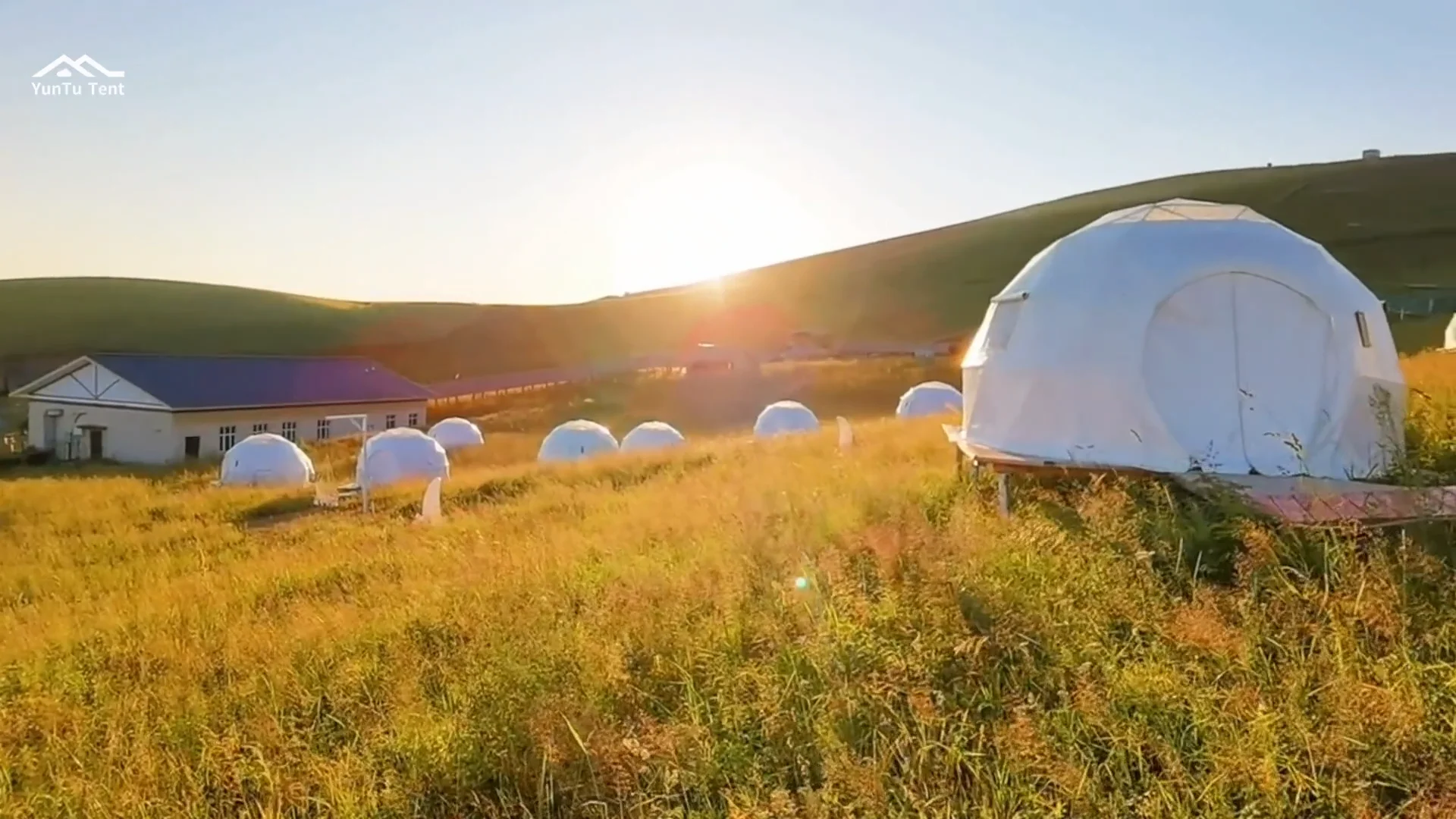 Domo Geodesico Transparent Pvc Half Sphere Luxury Glamping Geodesic ...