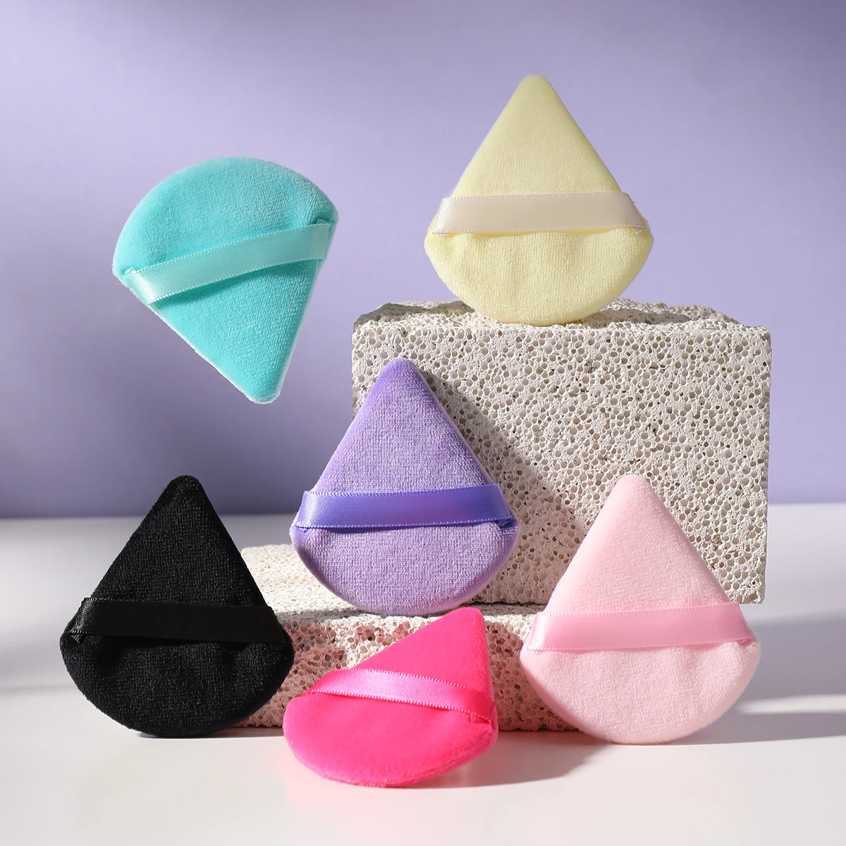 Triangle Cushion Powder Puff Loose Sponge Washable Powder Powder ...
