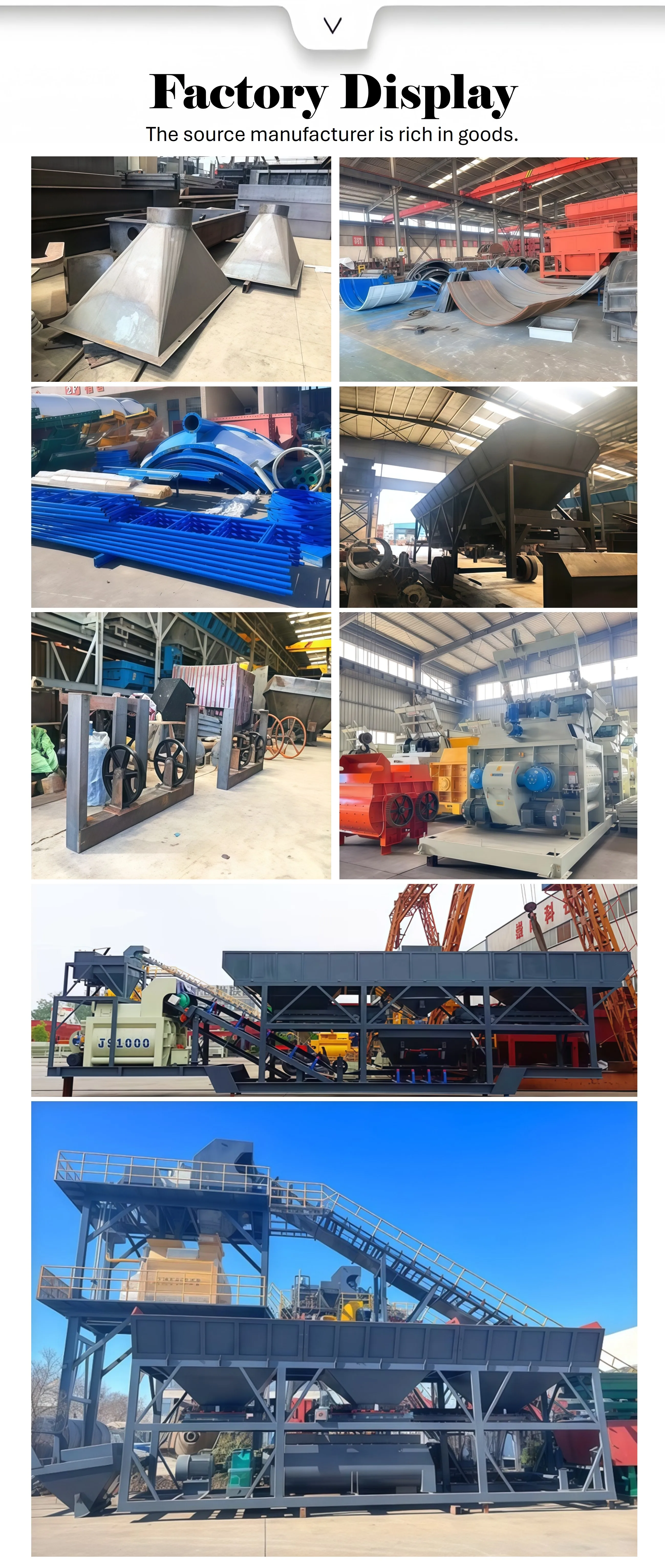 YIRUI HZS25 Heavy-duty Electric Large-scale Concrete Mixing Plant ...