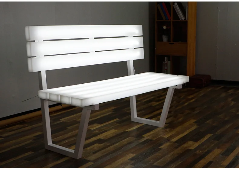 Led Park Benches Glowing Patio Benches Outdoor Garden Chairs Solar ...
