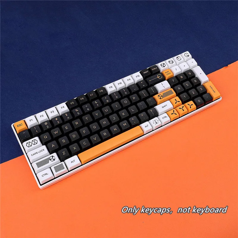 XD64 Pacman Keyboard - Custom Virtual War Keycaps