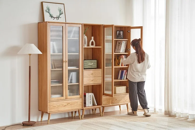 G1171 Solid Oak Wood Study Room Furniture - Simple Modern