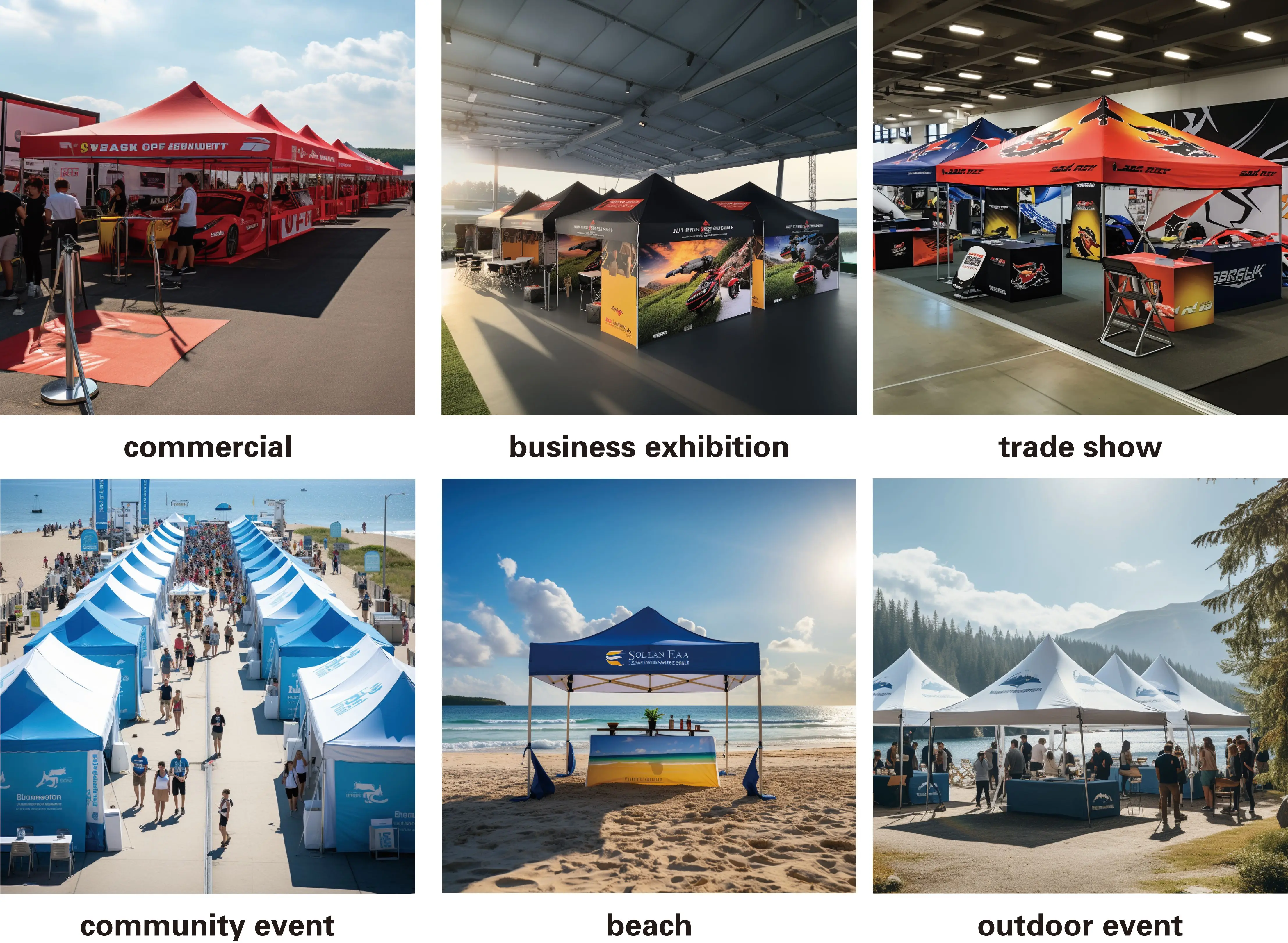 Customized Aluminium Exhibition Tents Folding Tent 3x3 Advertising Tent ...