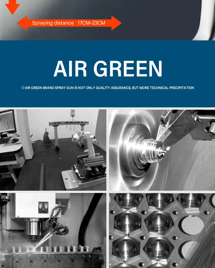 AIR GREEN SK100 Forging Dense Gun Body LVMP Paint Gun